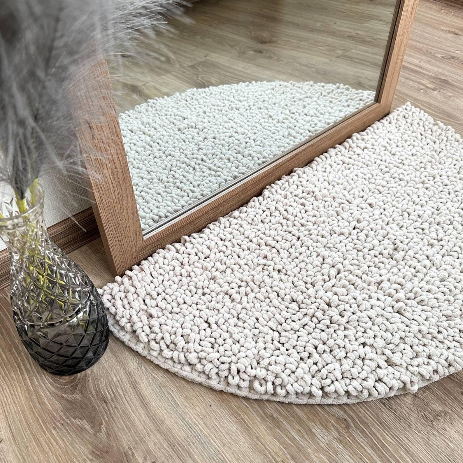 Stylish Semicircle Rug – Soft, Cozy & Versatile - Etsy