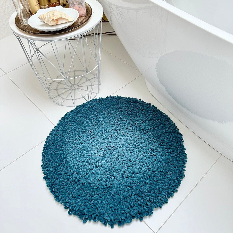 Royal Blue Bathroom Mat Bathroom Rug 24 Inch - Etsy