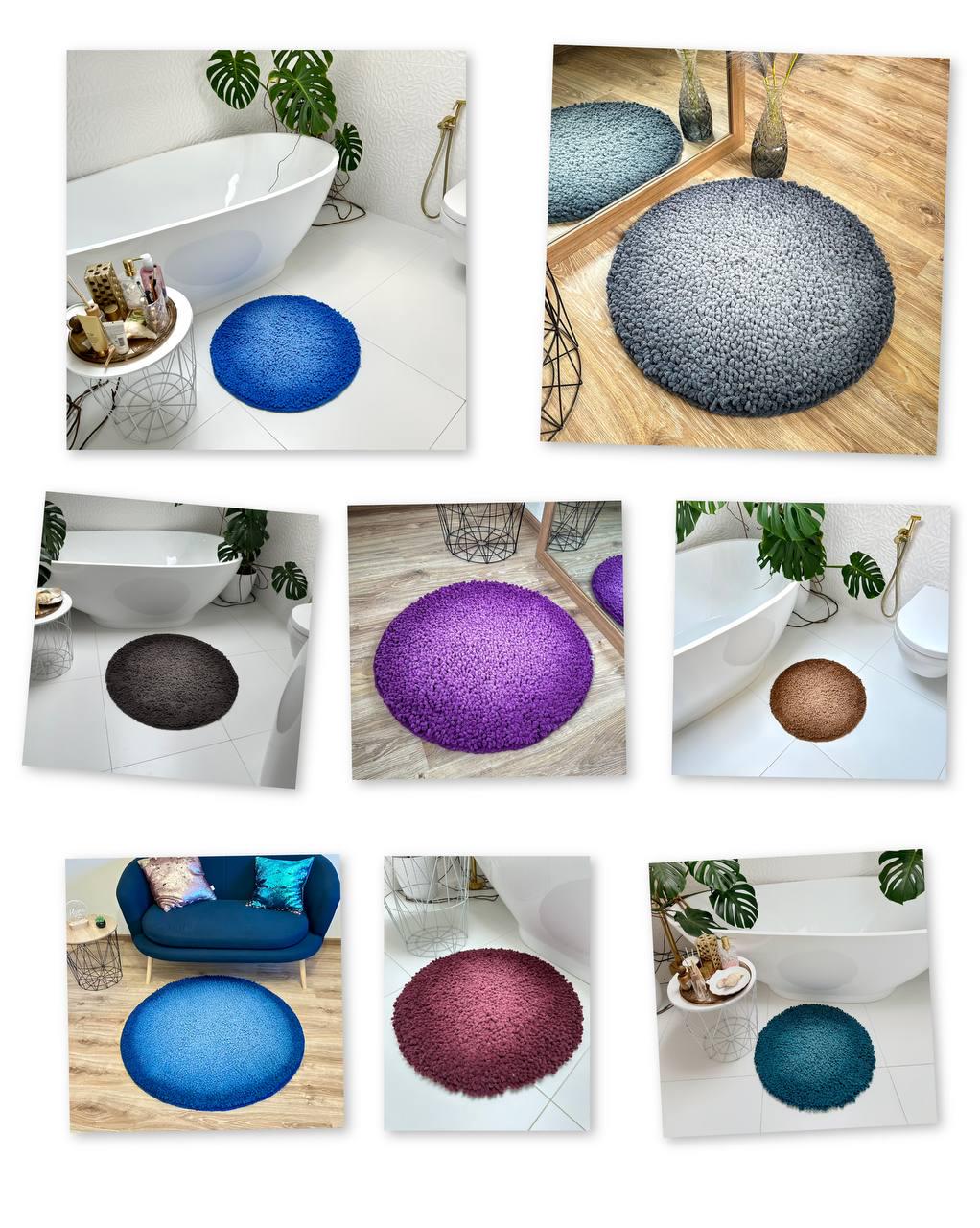 Round Bath Mat – Plush 30 Inch Bathroom Rug - Etsy