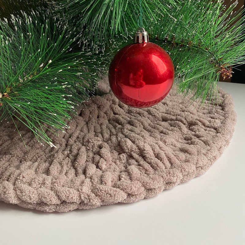 Knit Tree Skirt - Etsy