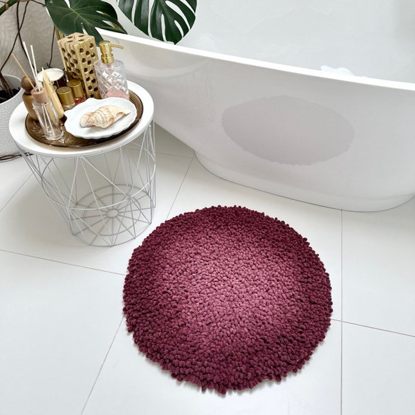 Round Bath Mat - Etsy