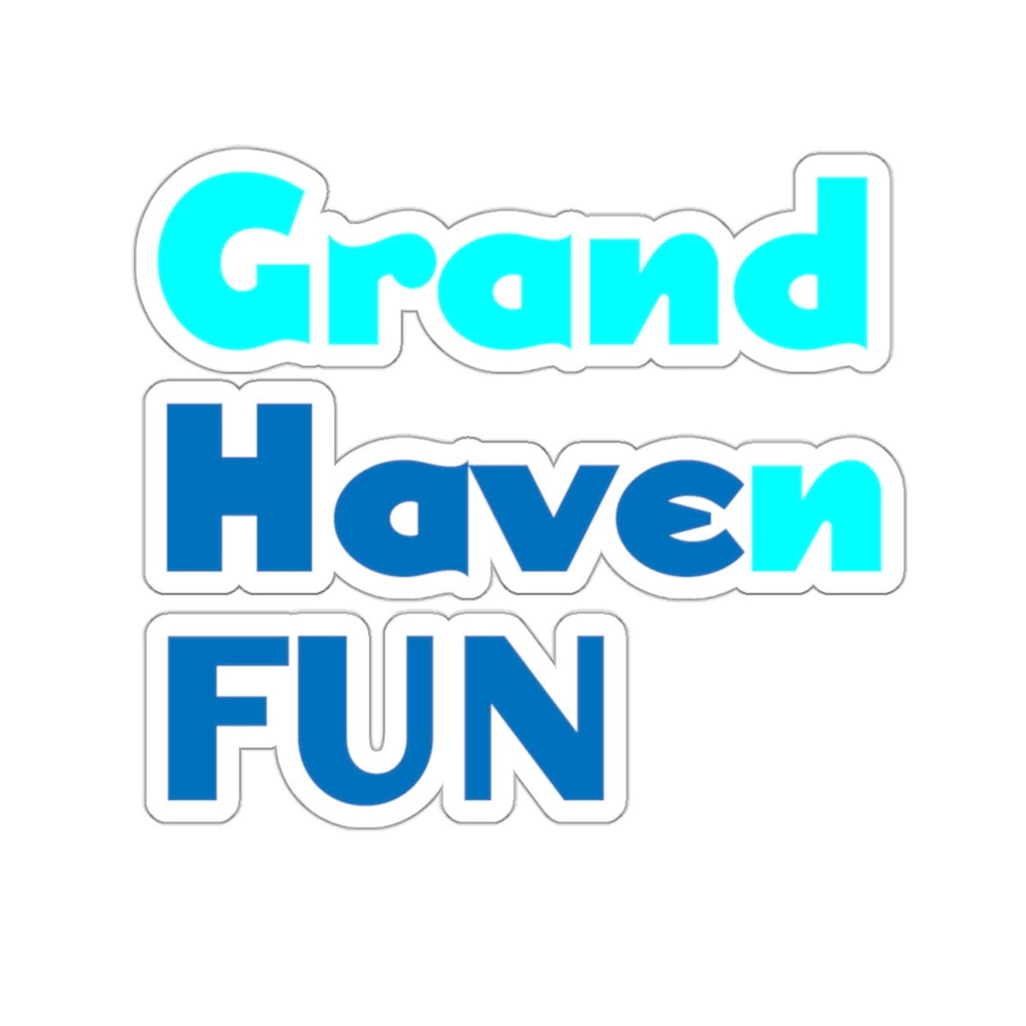 Grand Haven Have Fun Sticker | Great Lakes, Michigan, Pure Michigan ...