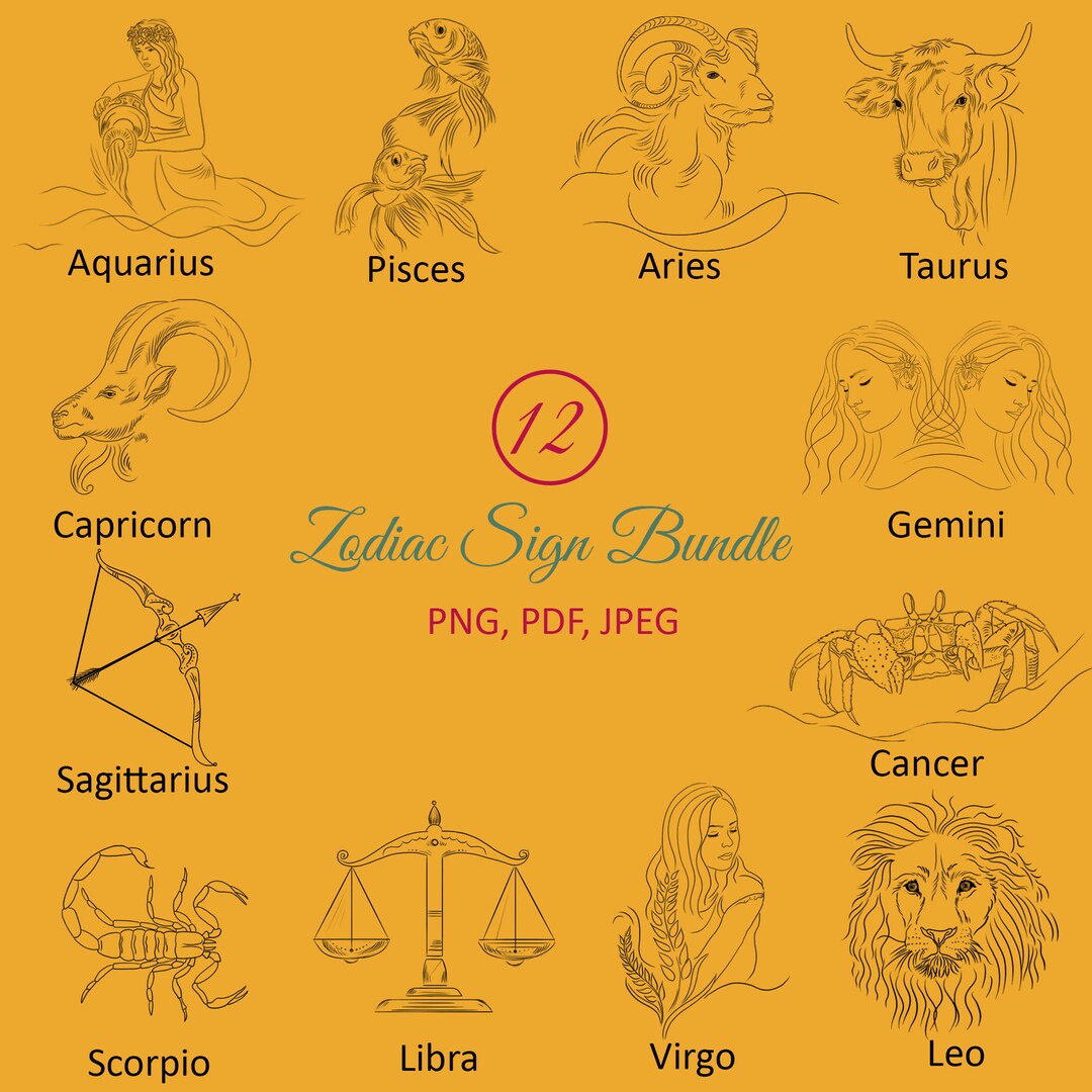 Astrology Signs Pdf, Star Sign PDF, Zodiac Symbols Png, Horoscope PNG ...