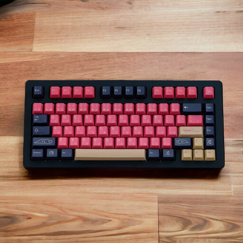 Samurai Ronin Katana Legend Theme Cute Cool Keycaps Set for Mechanical ...