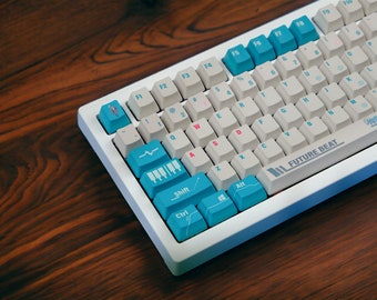 Turquoise Blue Keycap Set for Mechanical Keyboard 120 Cherry Profile ...
