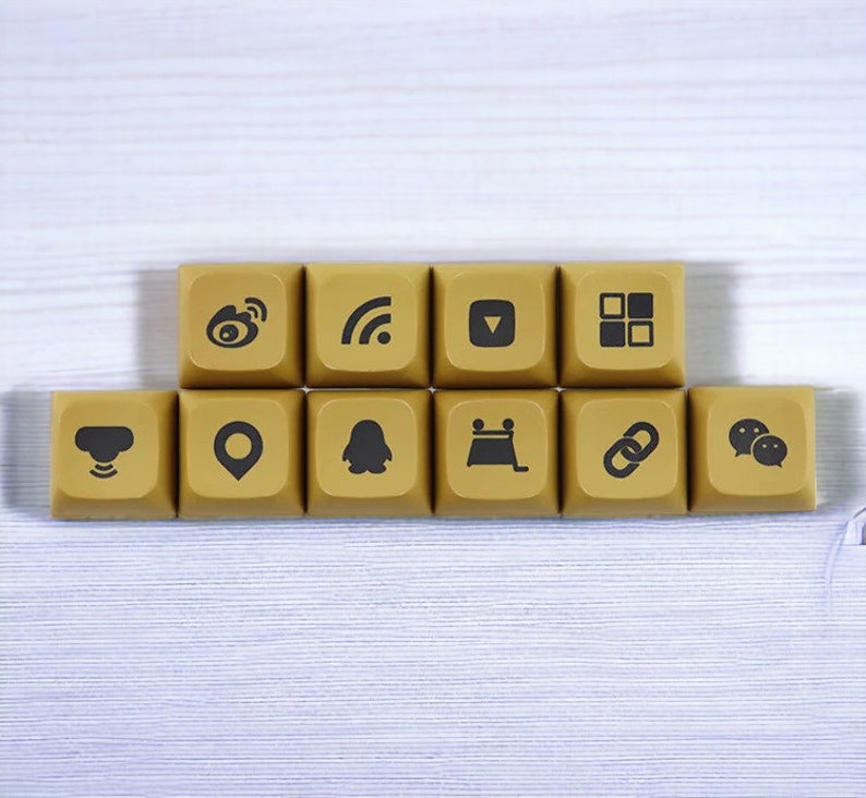Eclipse Ember Aurora Glow Theme Cute Cool Keycaps Set for Mechanical ...