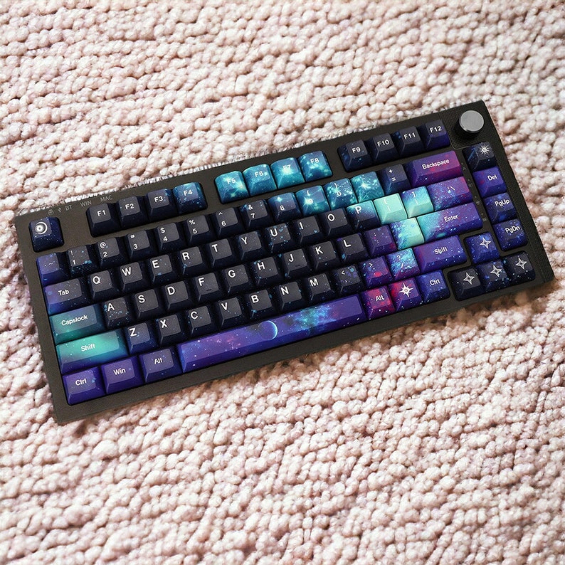Starry Aurora Night Sky Cute Cool Keycaps Set for Mechanical - Etsy