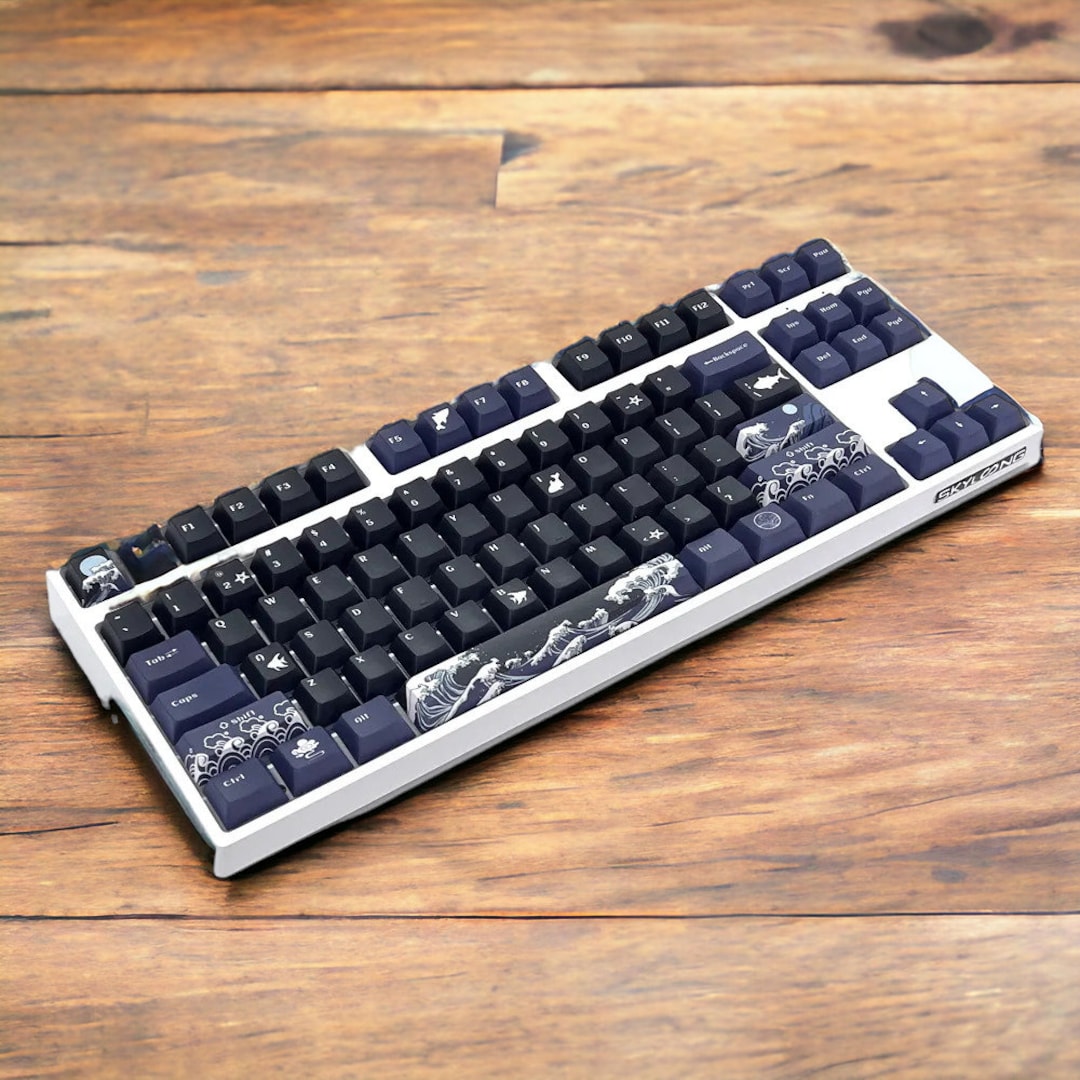 Stormy Dark Night at Sea Theme Cute Cool Keycaps Set for Mechanical ...
