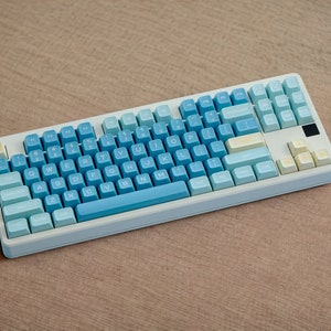 Ocean Salt Classic Blue Theme Cute Cool Keycaps Set for Mechanical ...