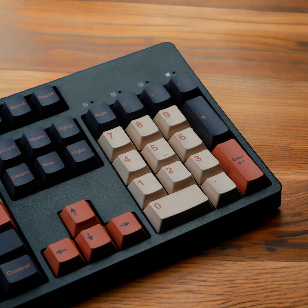 Thai Tea Modern Orange Theme Cute Cool Keycaps Set for Mechanical ...