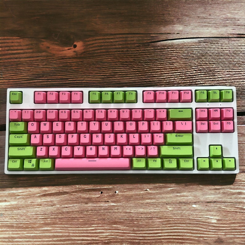 Two Color Classic Smooth Theme Cute Cool Keycaps Set for Mechanical ...