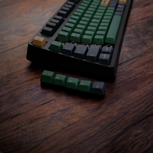 Green Black Link Keycaps Theme Keycap Set for Mechanical Keyboard | 140 ...