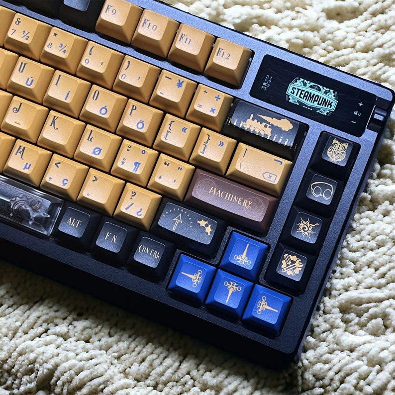Steampunk Industrial Victorian Theme Cute Keycaps Set for Mechanical ...