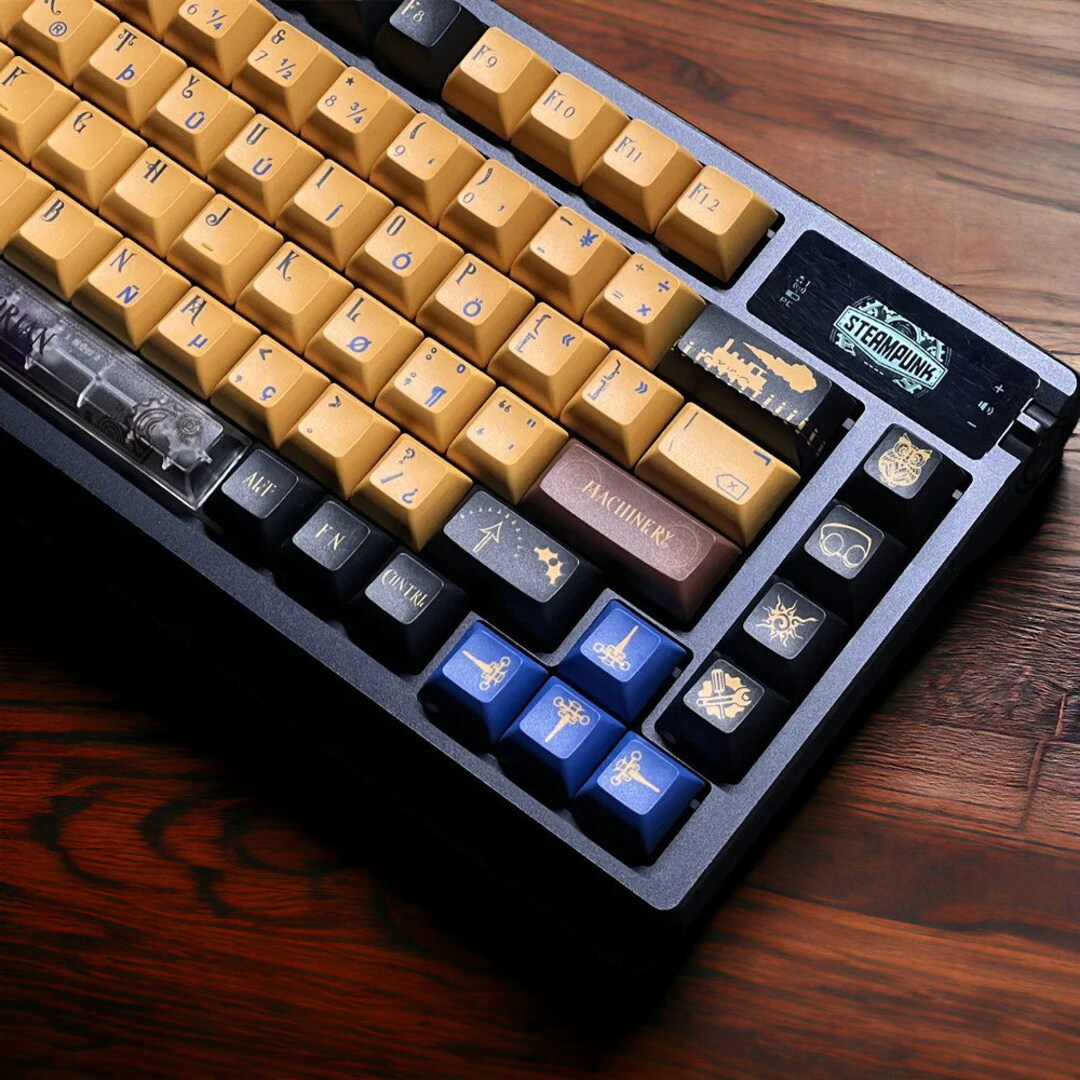Steampunk Industrial Victorian Theme Cute Keycaps Set for Mechanical ...