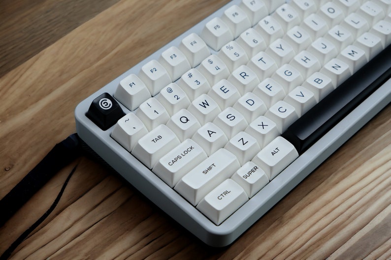 Arctic Frost Snowfall White Theme Cute Cool Keycaps Set for Mechanical ...