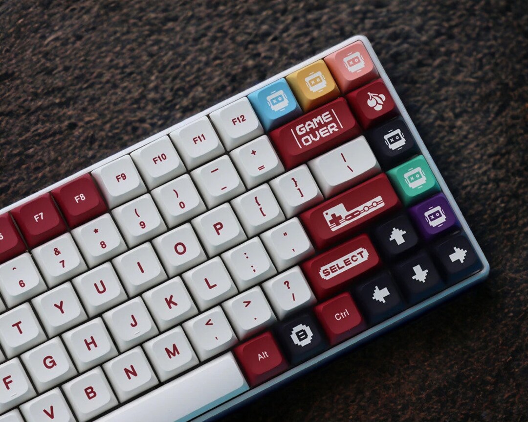 Retro Video Old Game Keycaps Set for Mechanical Keyboard Cute Keycaps ...