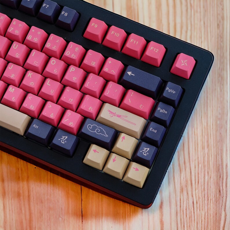 Samurai Ronin Katana Legend Theme Cute Cool Keycaps Set for Mechanical ...