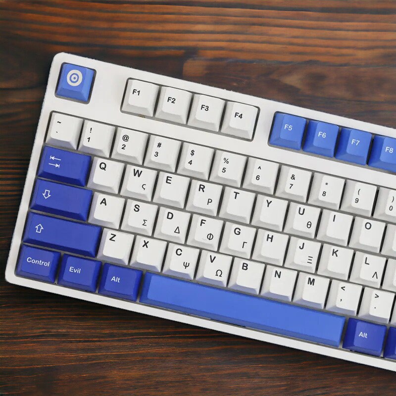 Blue White Ocean Cute Cool Greek Theme Keycaps Set for - Etsy