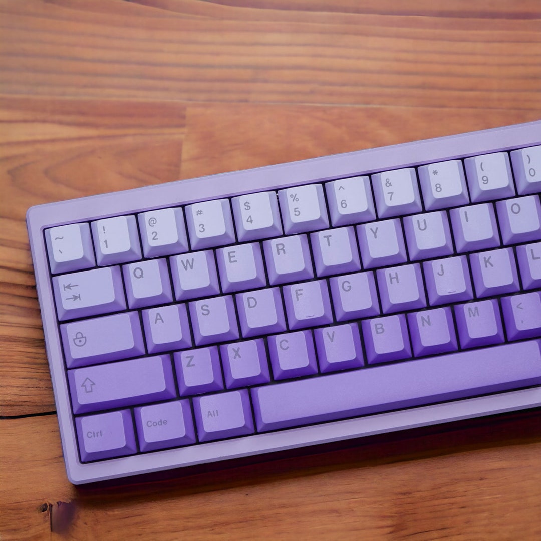 Purple Majesty Grape Crush Theme Cute Cool Keycaps Set for Mechanical ...