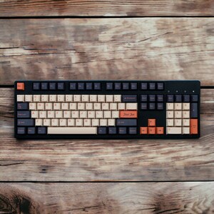 Thai Tea Modern Orange Theme Cute Cool Keycaps Set for Mechanical ...