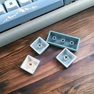 Arctic Tundra Polar Glacier Theme Cute Cool Keycaps Set for Mechanical ...