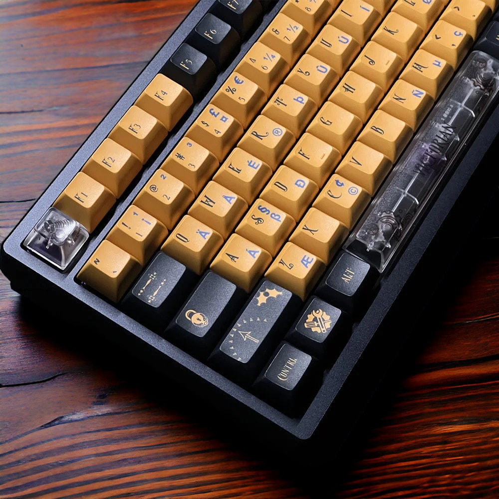 Steampunk Industrial Victorian Theme Cute Keycaps Set for Mechanical ...