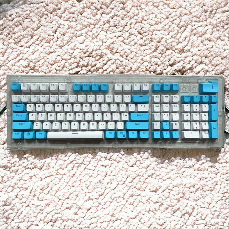 Two Color Classic Smooth Theme Cute Cool Keycaps Set for Mechanical ...