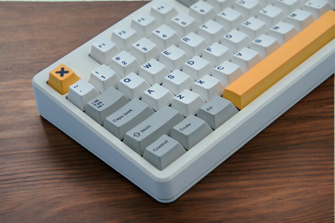 Industry Classic Yellow/gray Theme Cute Cool Keycaps Set for Mechanical ...