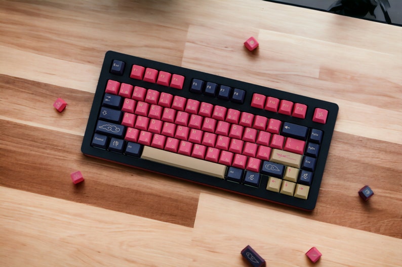 Samurai Ronin Katana Legend Theme Cute Cool Keycaps Set for Mechanical ...