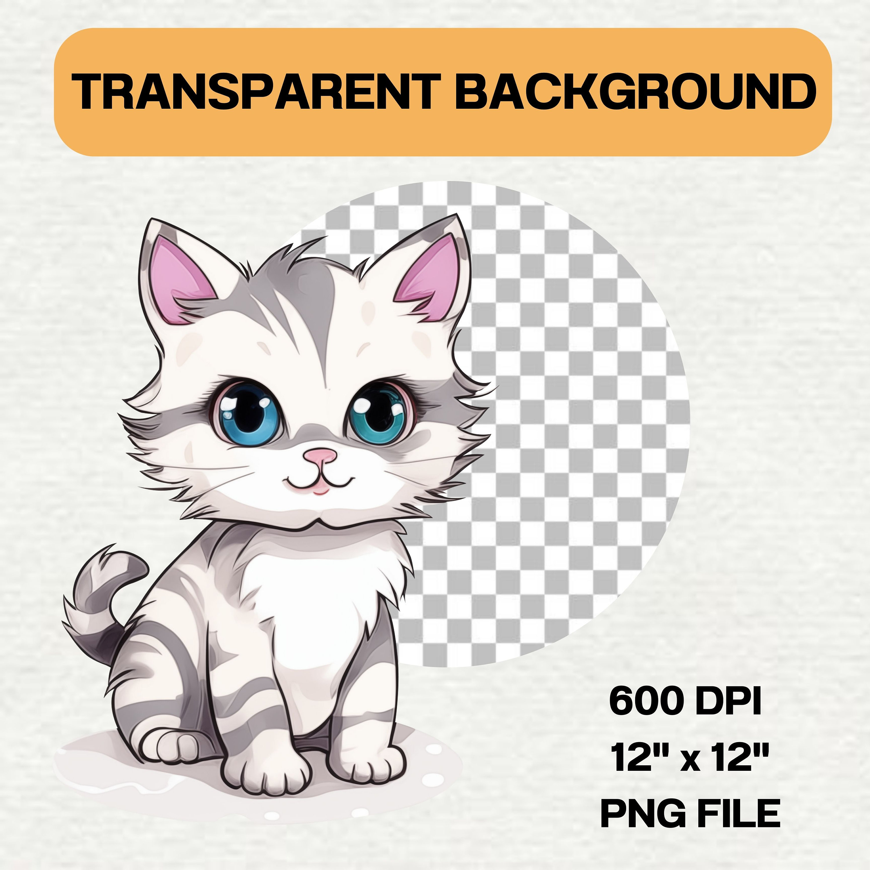 20 Cute Cats Clipart | PNG & JPG Cute Cats PNG Perfect for Card Making ...