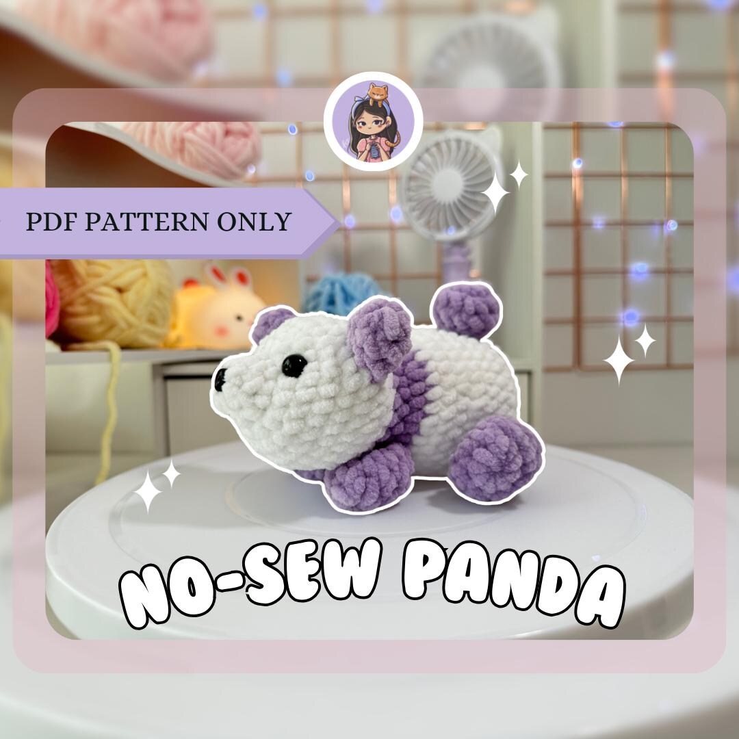 Crochet NO SEW Panda PDF Pattern - Etsy UK