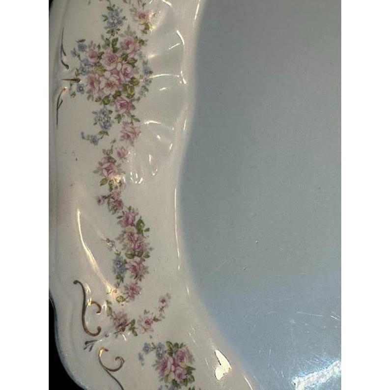 1898 Ridgways Royal Semi Porcelain Platter Rhodesia Export Mark Rose ...