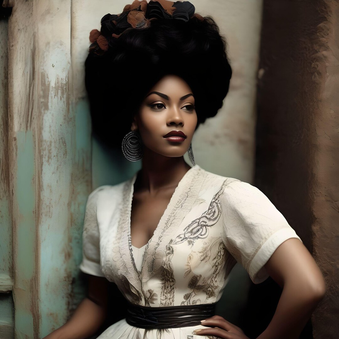 Black Women Vintage, Berber ,PNG PDF JPEG - Etsy