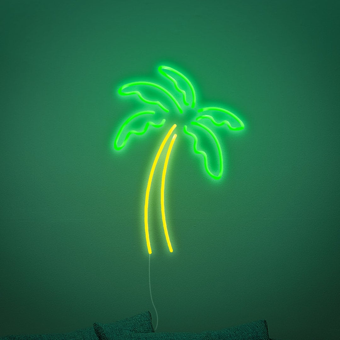 Neon palm Tree Transform Your Space Into a Tropical Oasis - Etsy