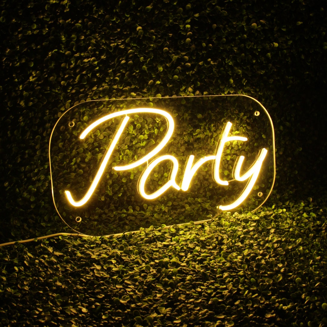 LED Party Neon Sign, Neon Party, Party Lighting, Neon Light, Neon ...