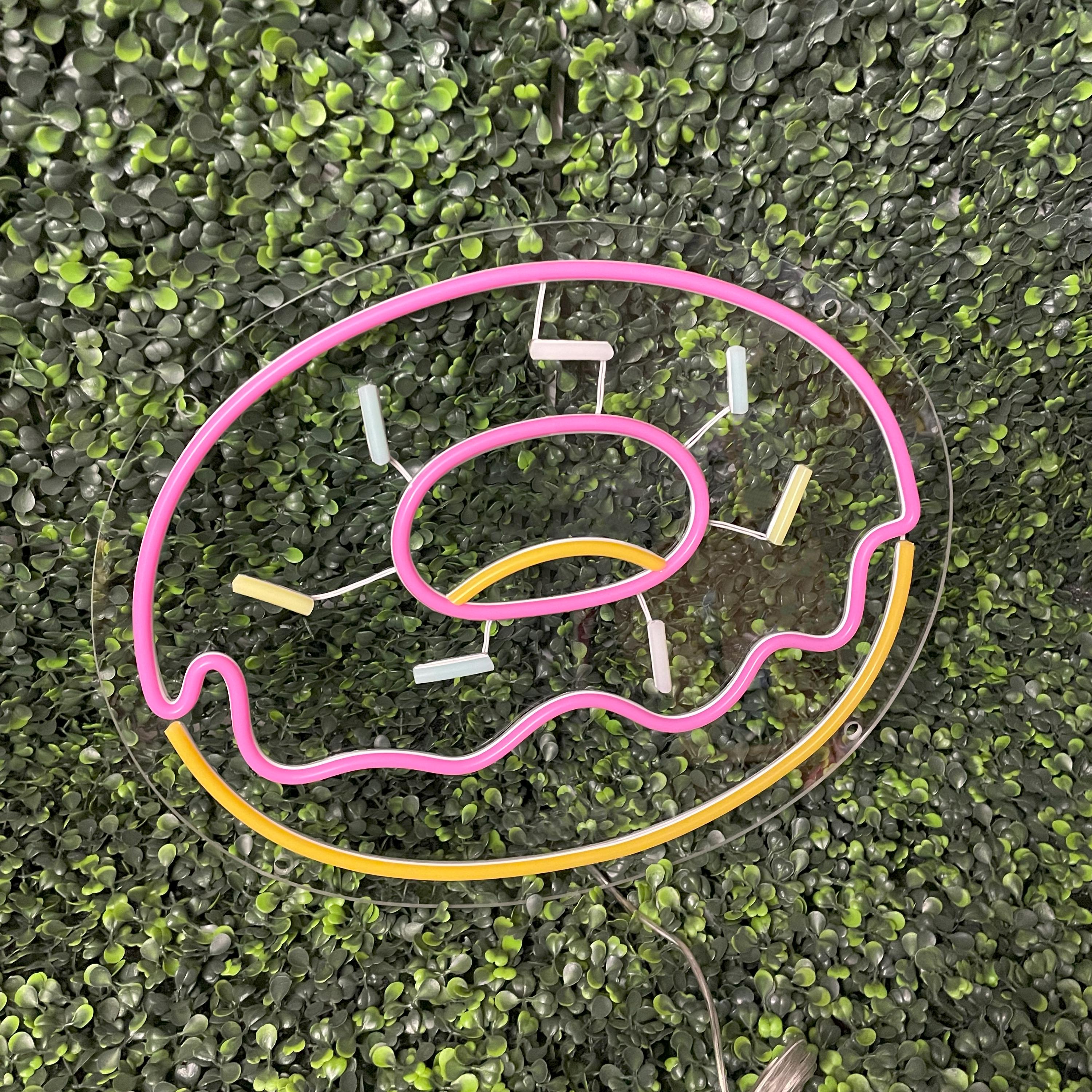 Enseigne Néon Donuts LED, néon cuisine, lumière néon, artisan néon artiste, enseigne lumineuse ...