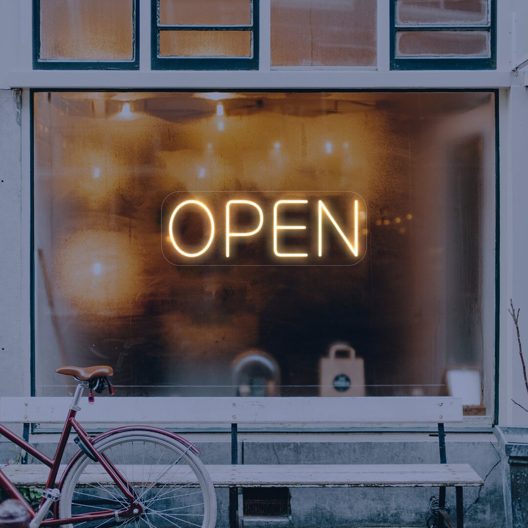 Open LED Neon Sign, Neon for Illuminated Showcase, Open Luminous Sign ...