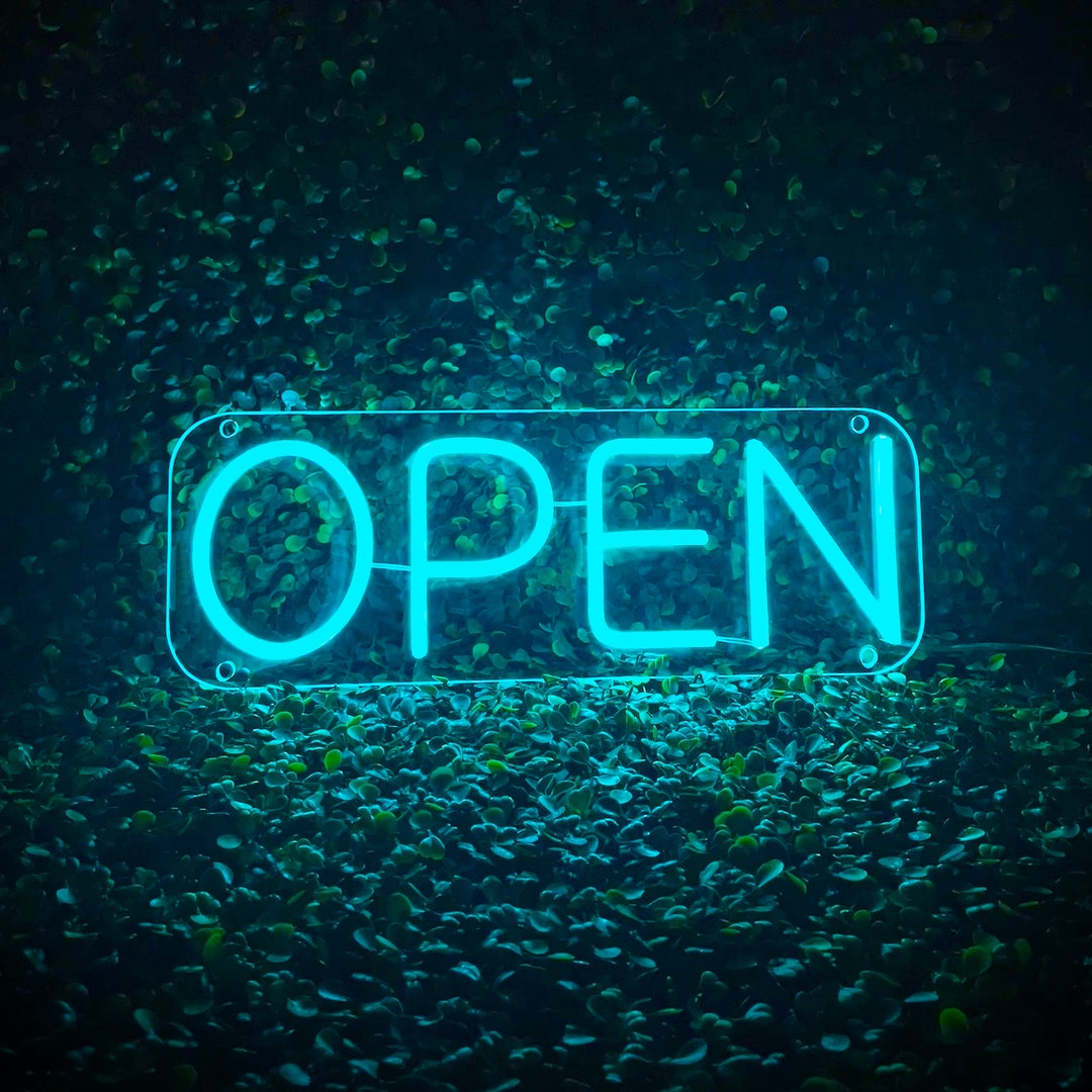 Open LED Neon Sign, Neon for Illuminated Showcase, Open Luminous Sign ...