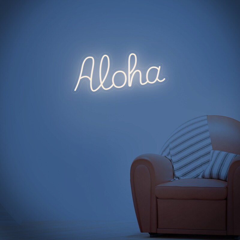 Aloha Neon Sign - Etsy