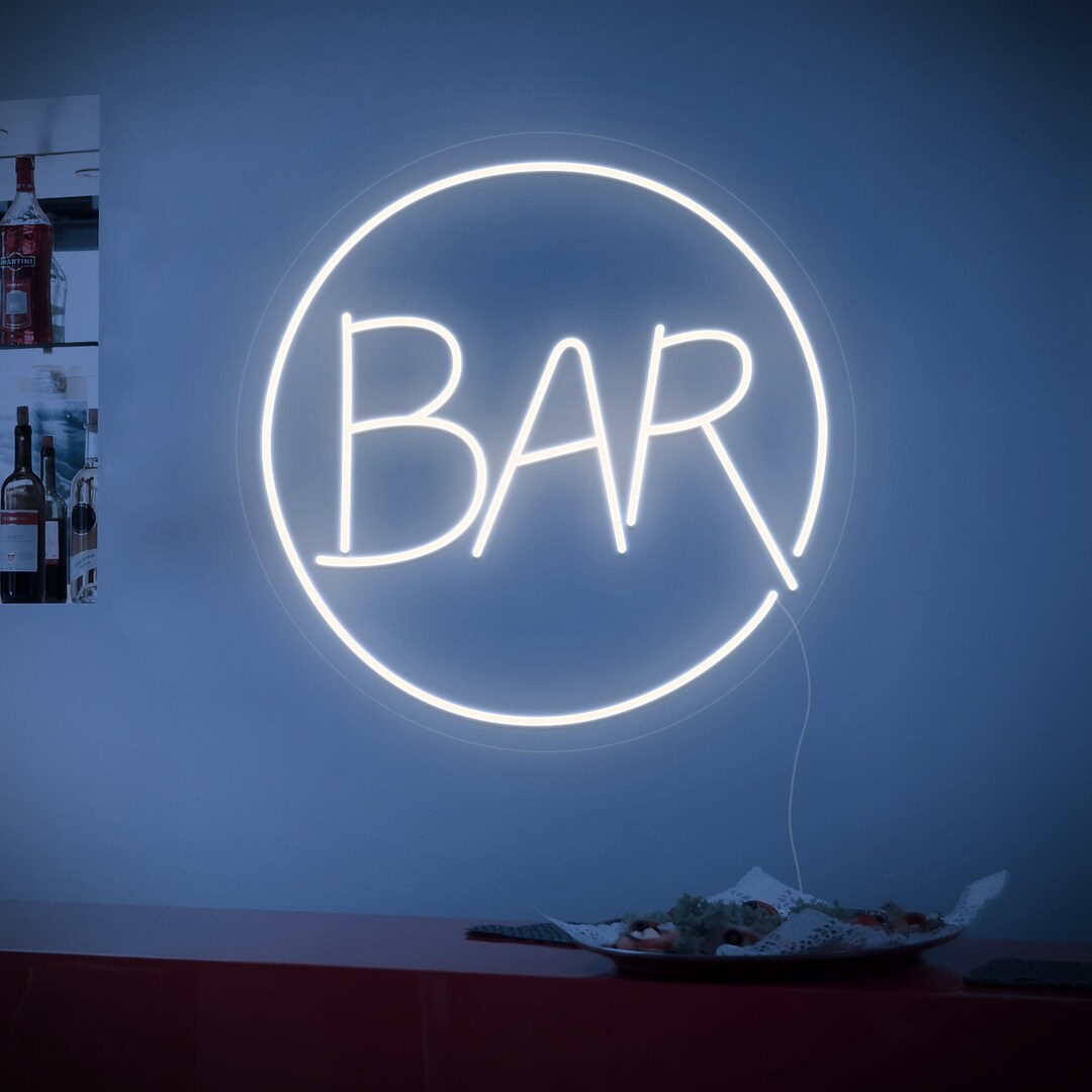 BAR Led Neon Sign - Bar Light Sign, Neon Light, Neon Craftsman, Neon ...