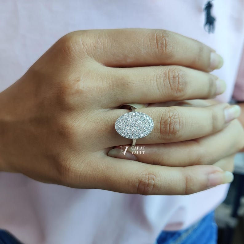 Oval Shape Moissanite Ring, Twilight Bella Engagement Ring, Round ...