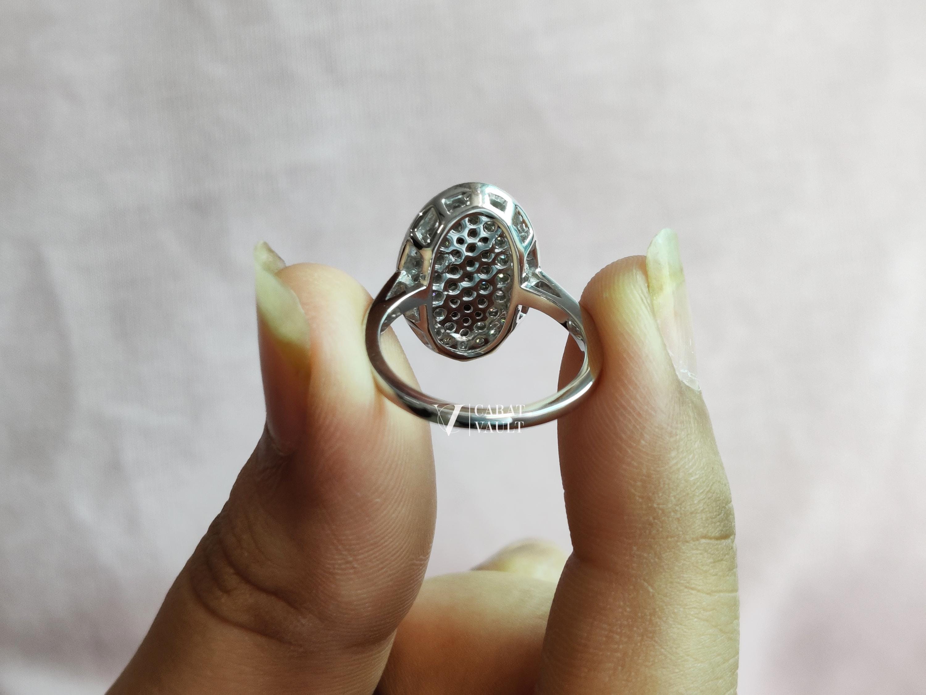 Oval Shape Moissanite Ring, Twilight Bella Engagement Ring, Round ...