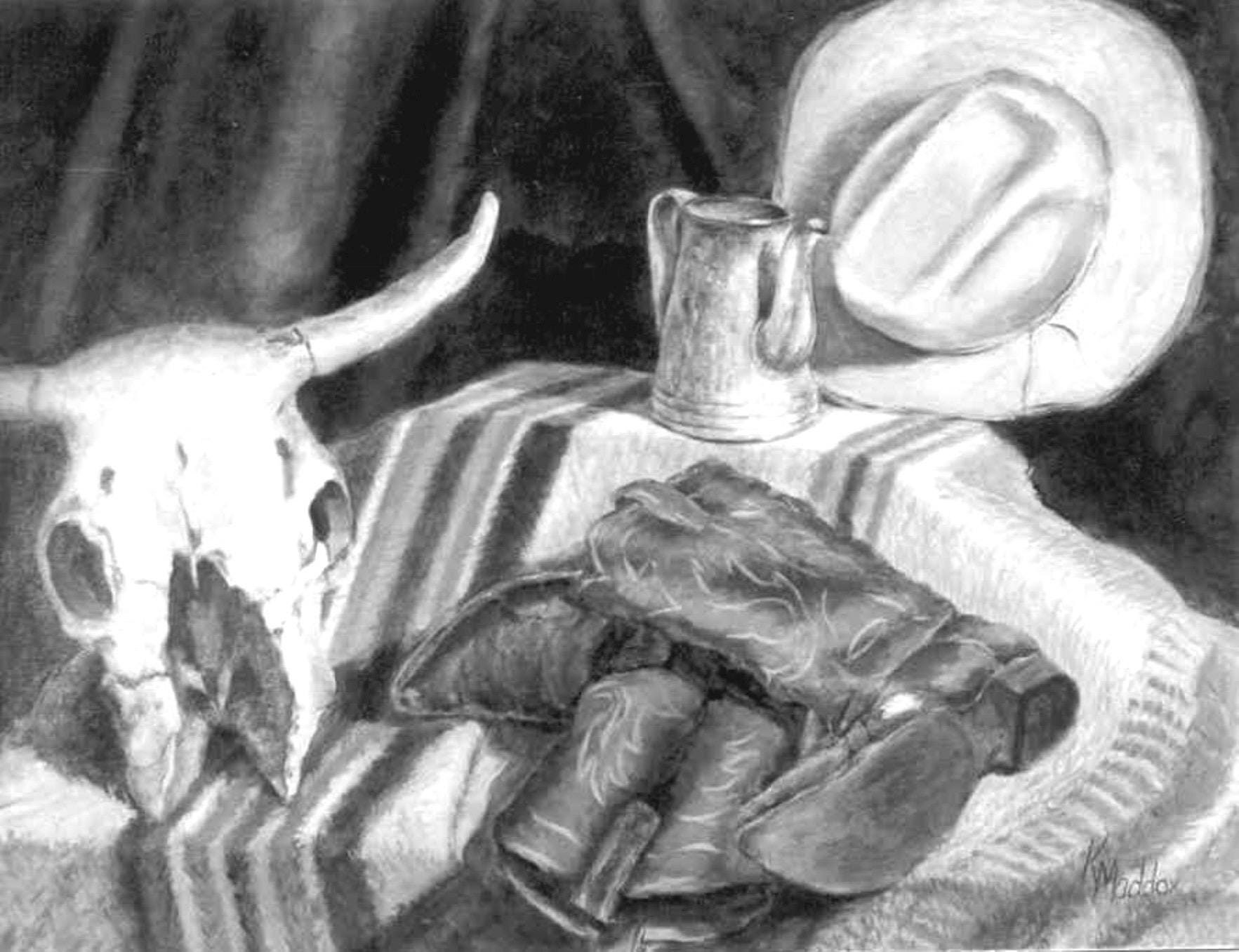 Cowboy Boots Still Life Pattern - Etsy