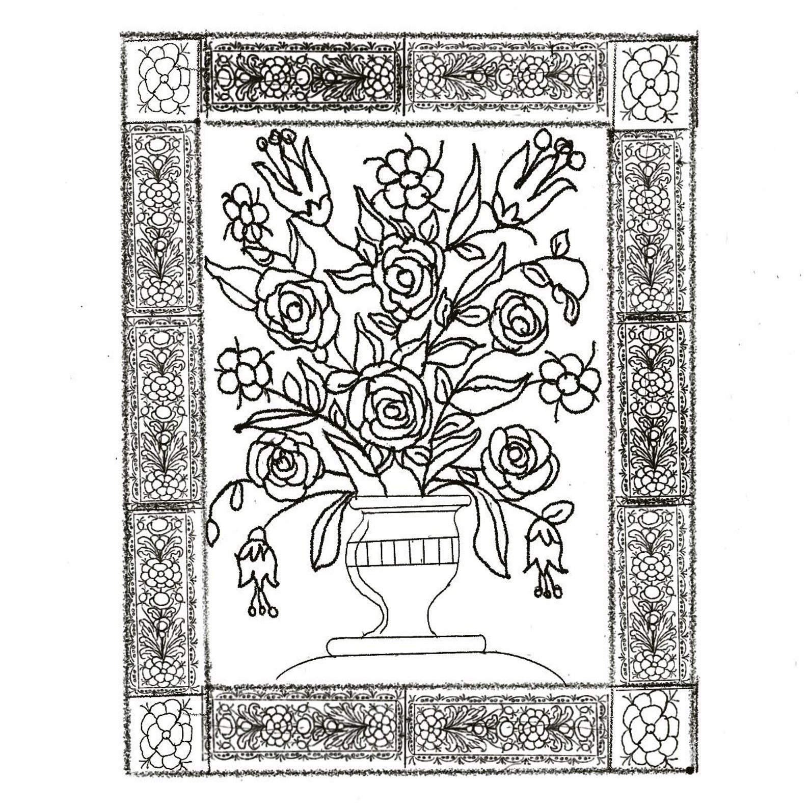 Tole Painting Flowers Pattern - Etsy