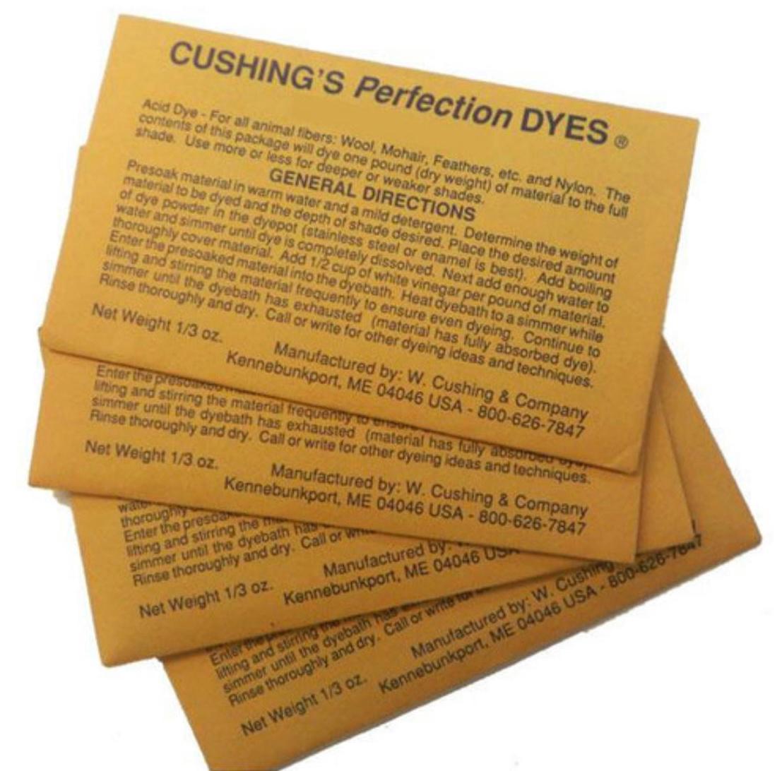 Cushing’s Perfection Acid Dyes - Colors A Through T - Etsy