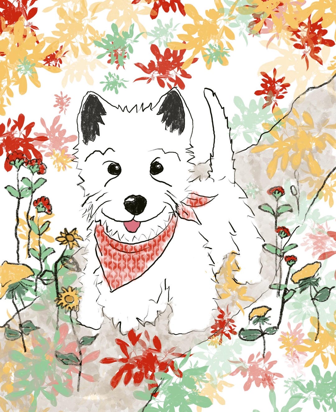 Westie Pattern - Etsy