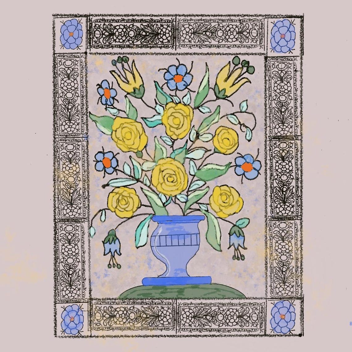 Tole Painting Flowers Pattern - Etsy