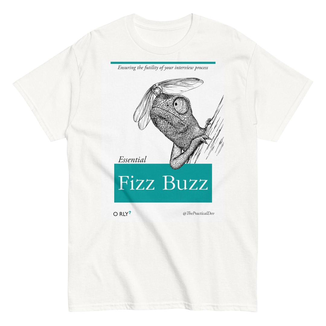 Fizz Buzz Joke T-shirt, Funny Software Engineer Humor Tee, Geeky ...
