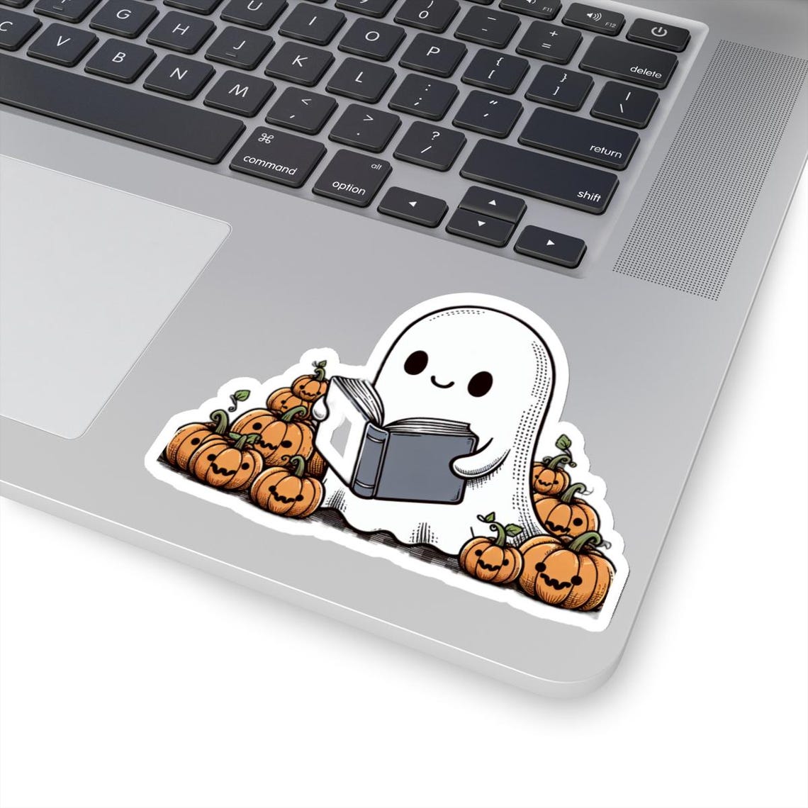 Ghost Reading Sticker Bookish Halloween Ghost Sticker Book Lover ...