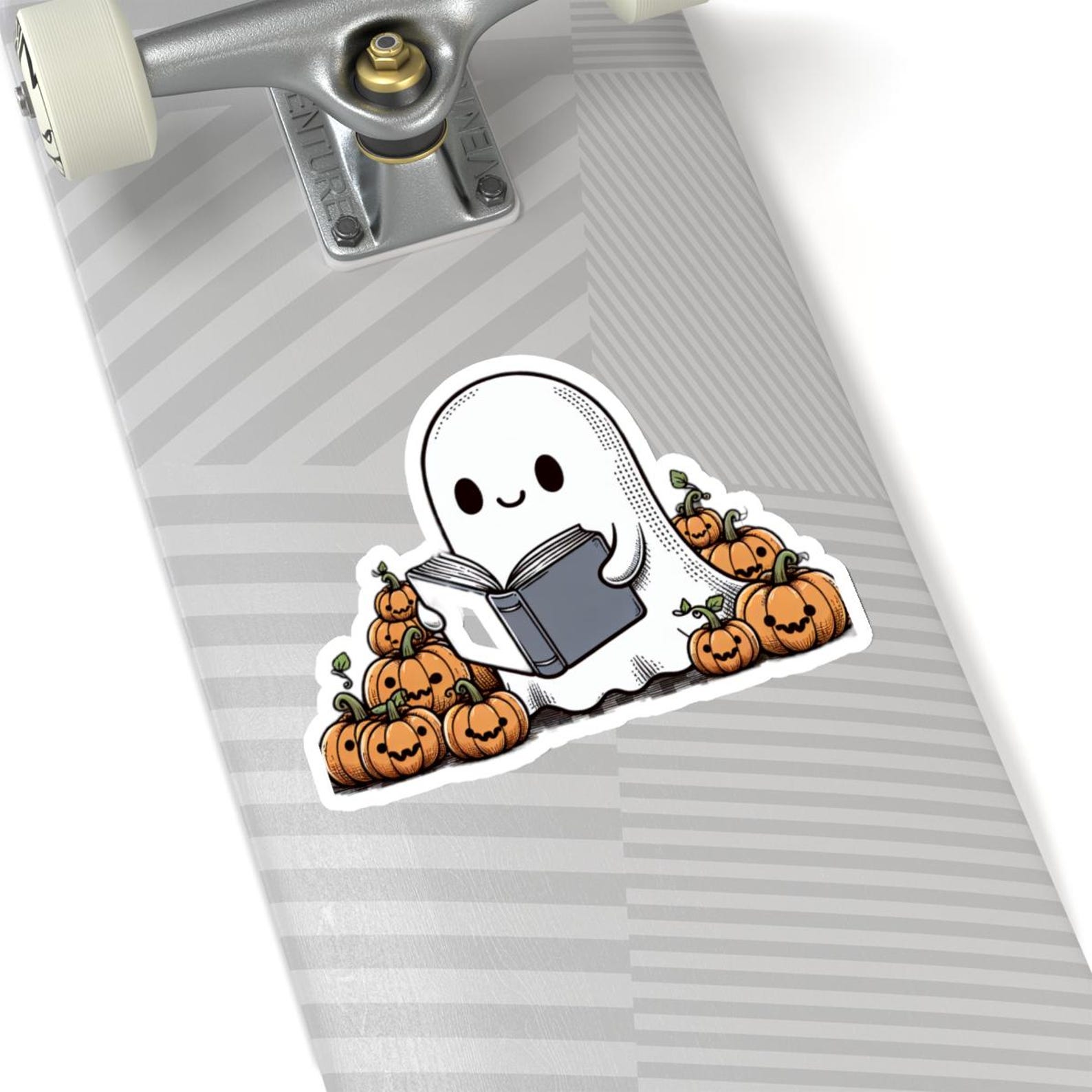 Ghost Reading Sticker Bookish Halloween Ghost Sticker Book Lover ...